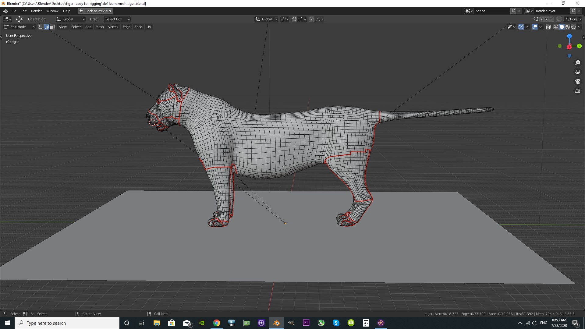 Rig Advanced Tiger Blender 3D - TurboSquid 1598319