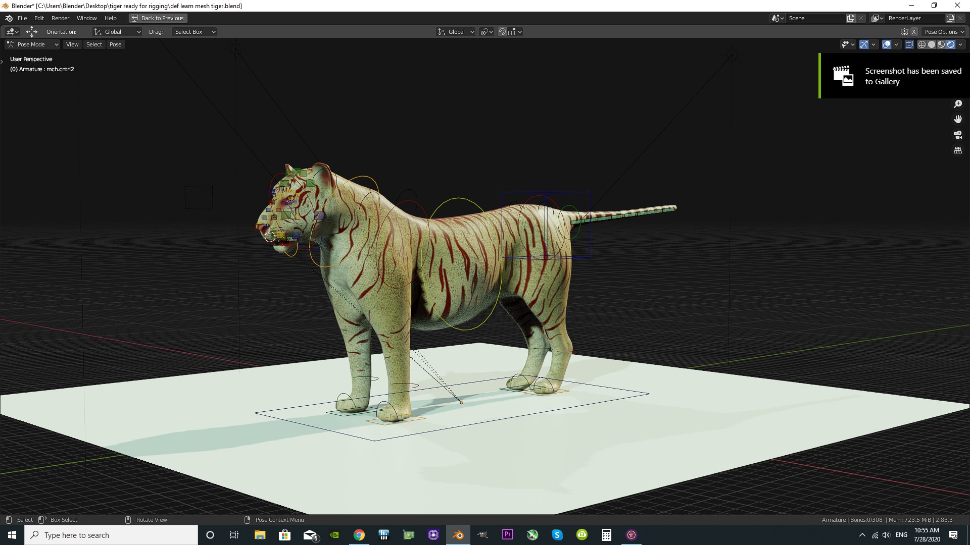 Rig Advanced Tiger Blender 3D - TurboSquid 1598319