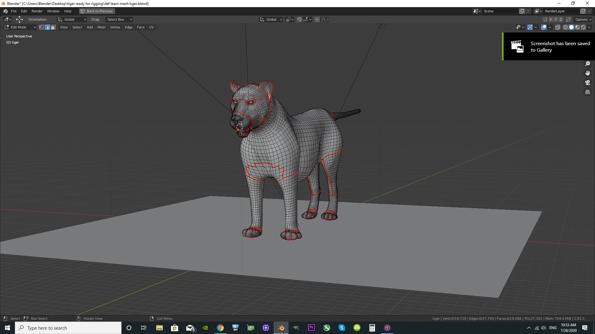Rig Advanced Tiger Blender 3D - TurboSquid 1598319