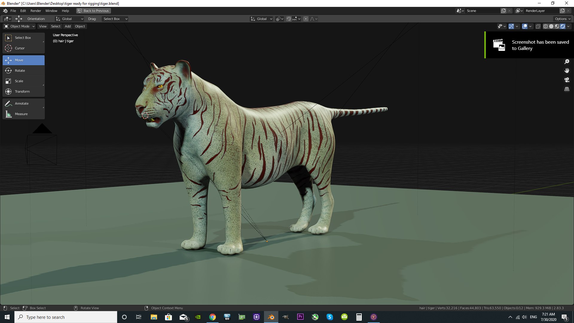 Rig Advanced Tiger Blender 3D - TurboSquid 1598319