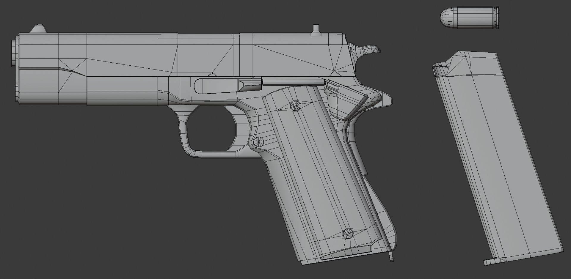 Colt m1911a1 pistol 3D model - TurboSquid 1437122