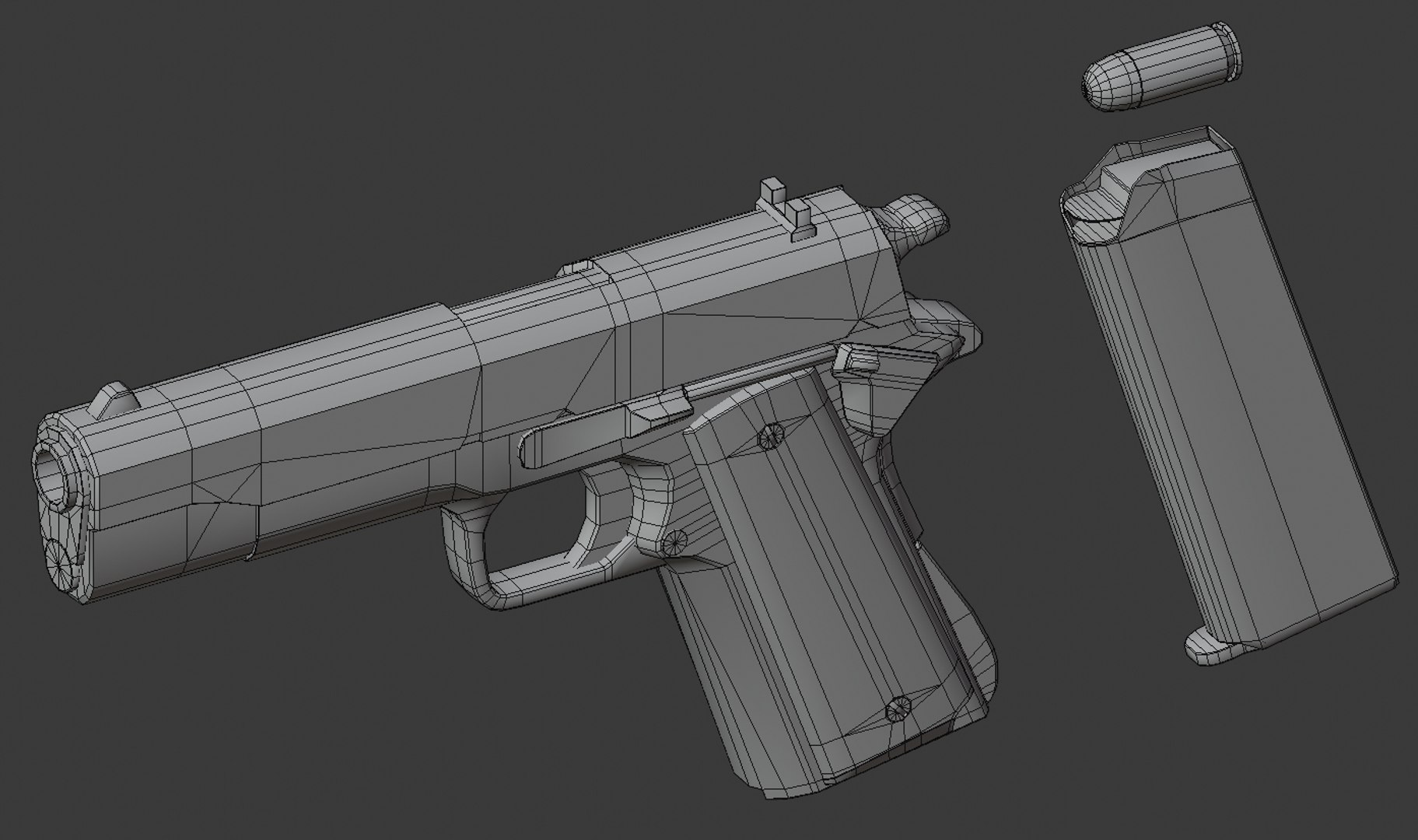 Colt m1911a1 pistol 3D model - TurboSquid 1437122
