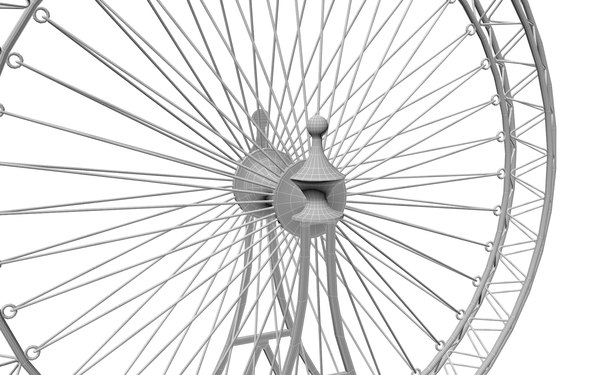3D Ferris Wheel Wire Sculpture model - TurboSquid 1834854