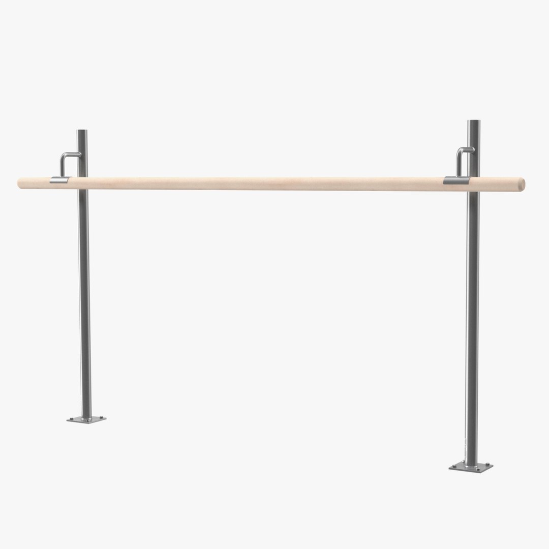 Floor Mounted Ballet Barre model - TurboSquid 2006842