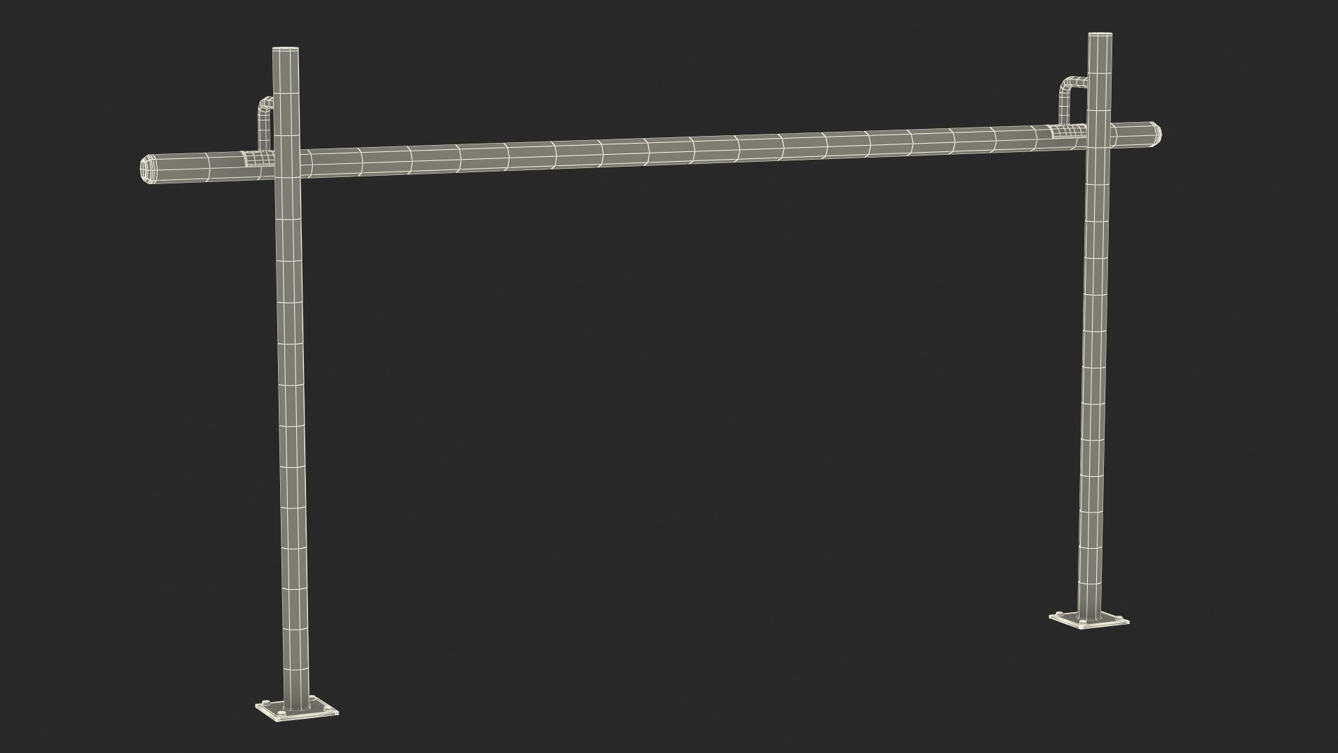 Floor Mounted Ballet Barre Model - TurboSquid 2006842