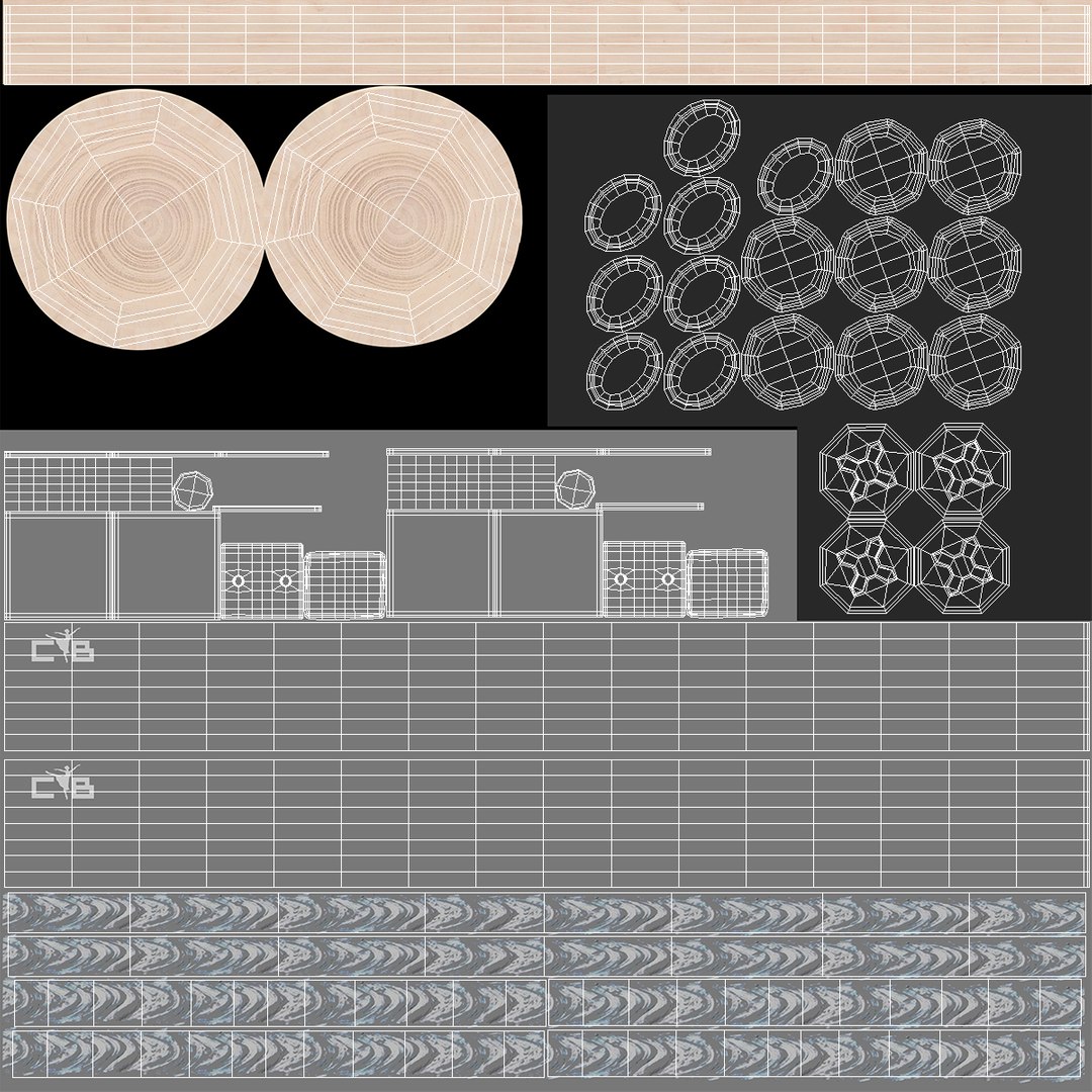 Floor Mounted Ballet Barre Model - TurboSquid 2006842