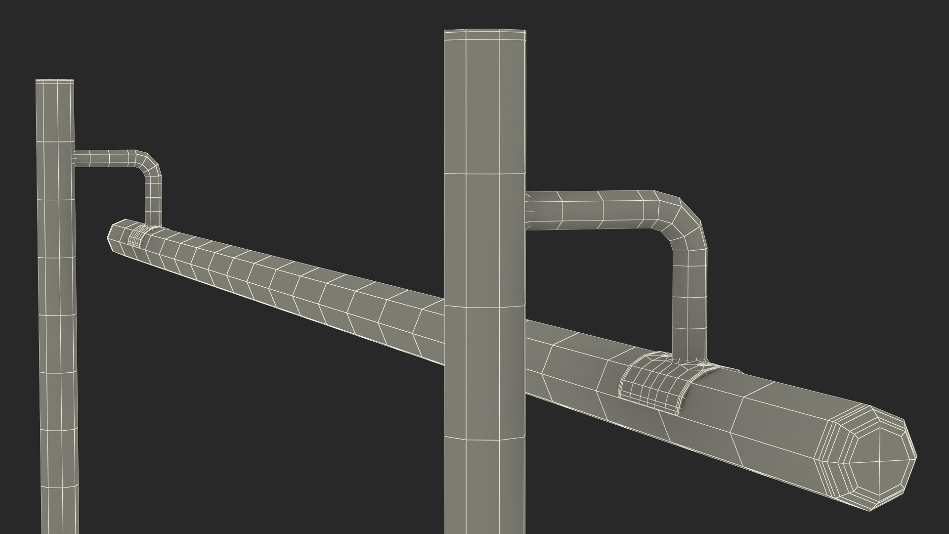 Floor Mounted Ballet Barre Model - TurboSquid 2006842