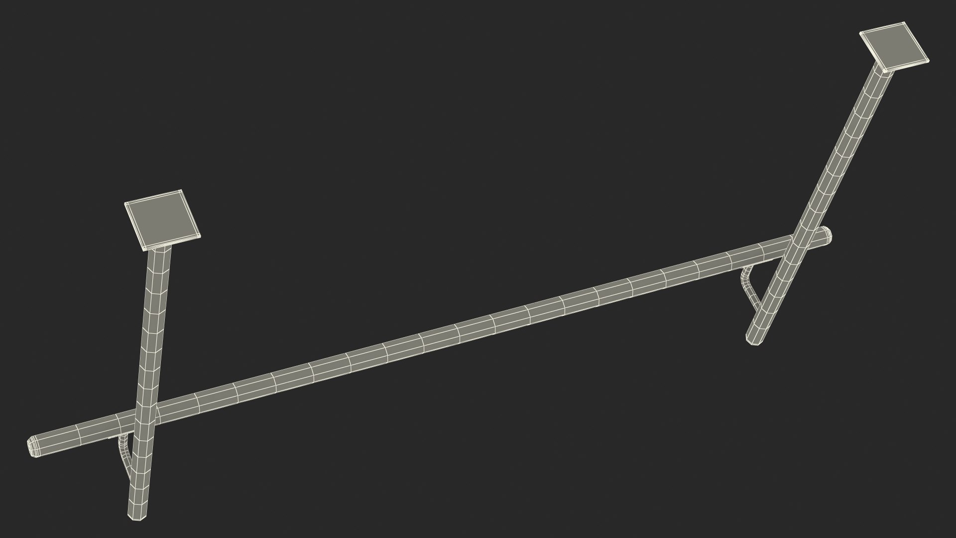 Floor Mounted Ballet Barre Model - TurboSquid 2006842