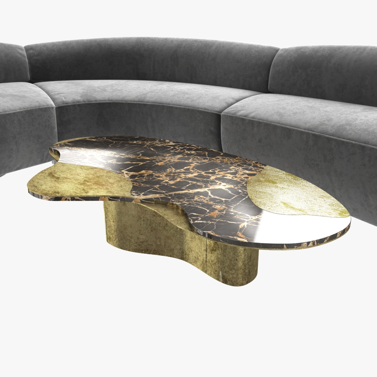 3D table sofa custom freeform model - TurboSquid 1268648