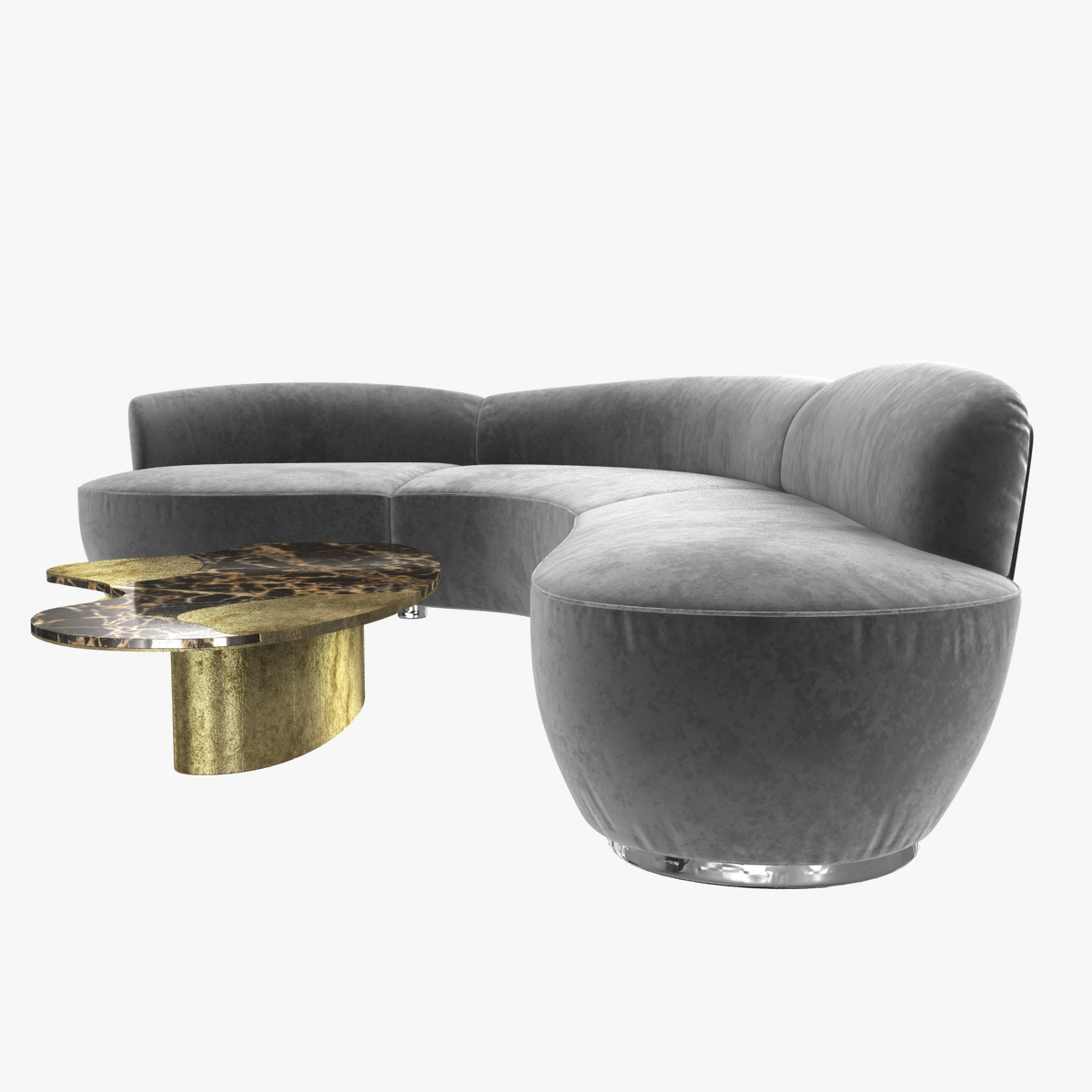 3D table sofa custom freeform model - TurboSquid 1268648