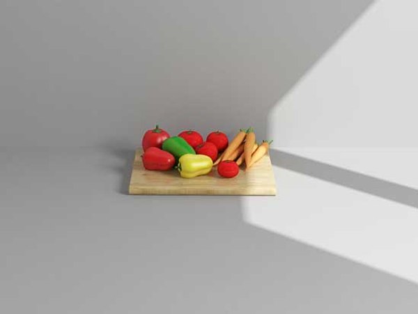 3d vegetables