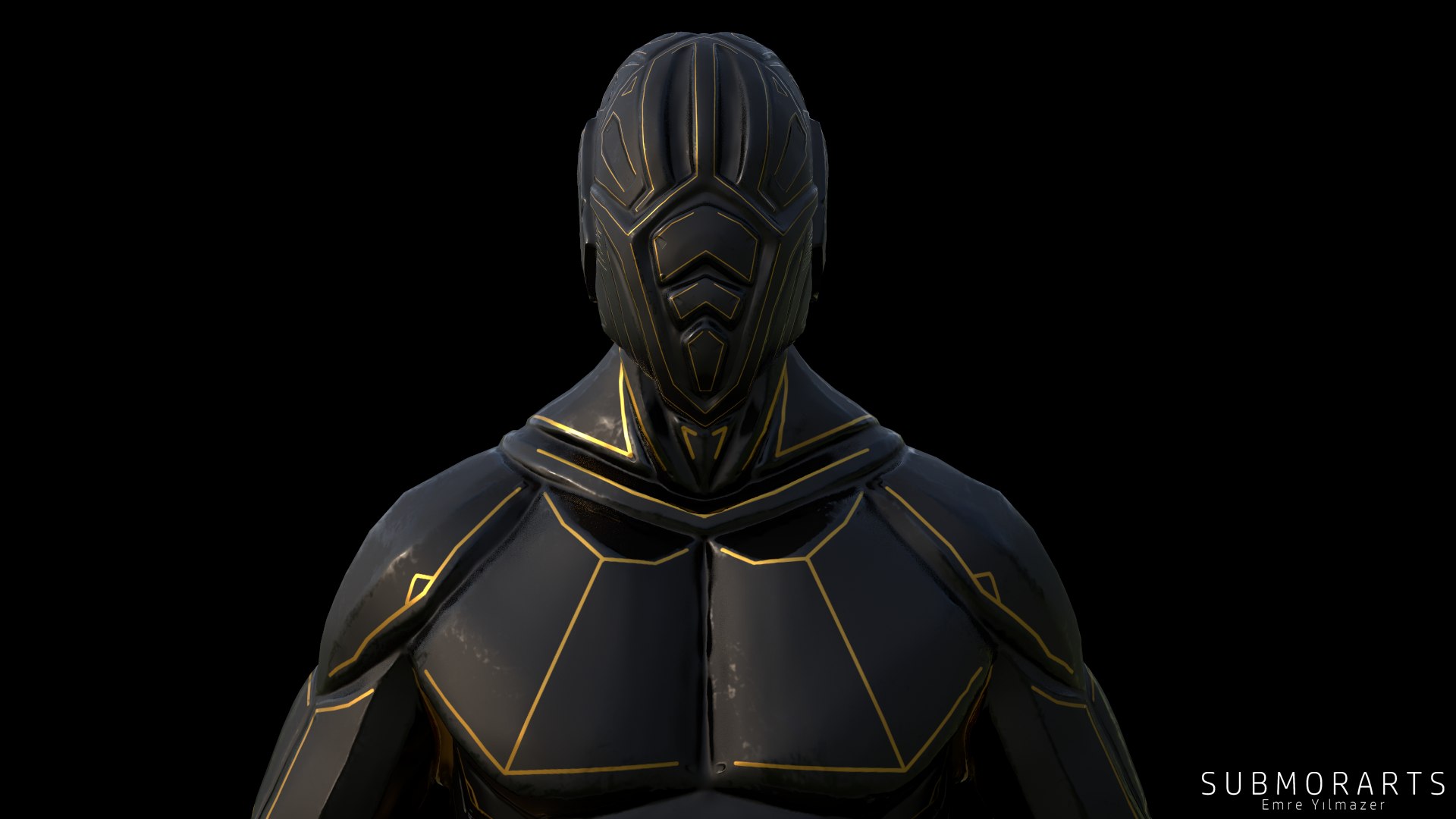 3D Sentinel - Futuristic Space Soldier Sci-Fi Robot Character Low-poly ...