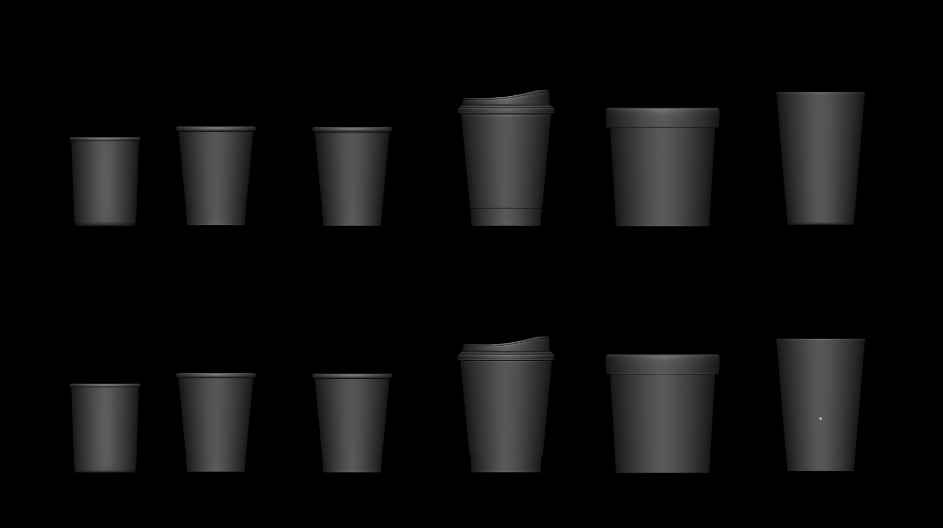 Cups Pack model - TurboSquid 1804517