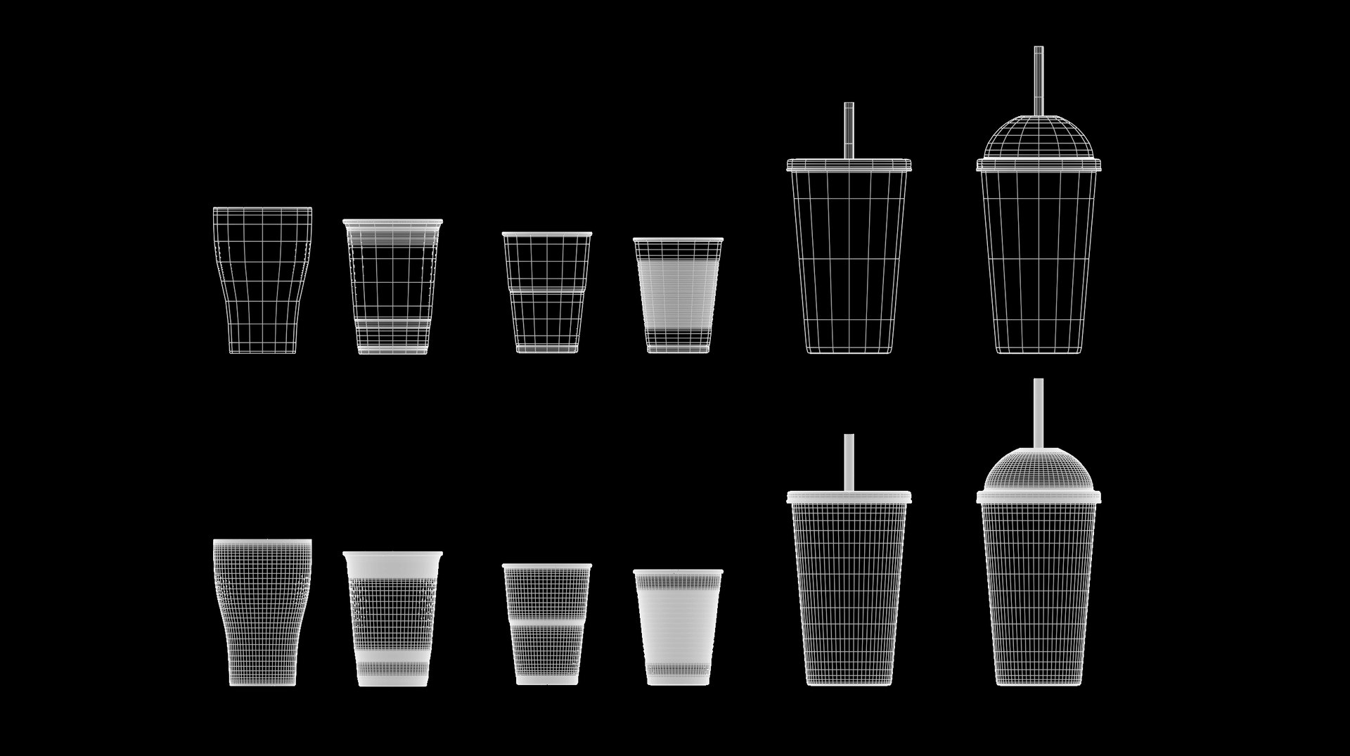 Cups Pack model - TurboSquid 1804517