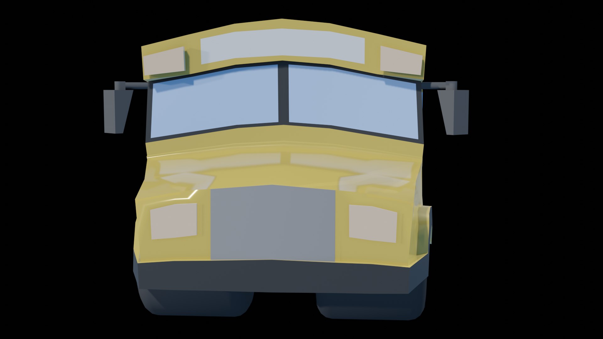 3D Low-Poly Cartoon School Bus - TurboSquid 1814775