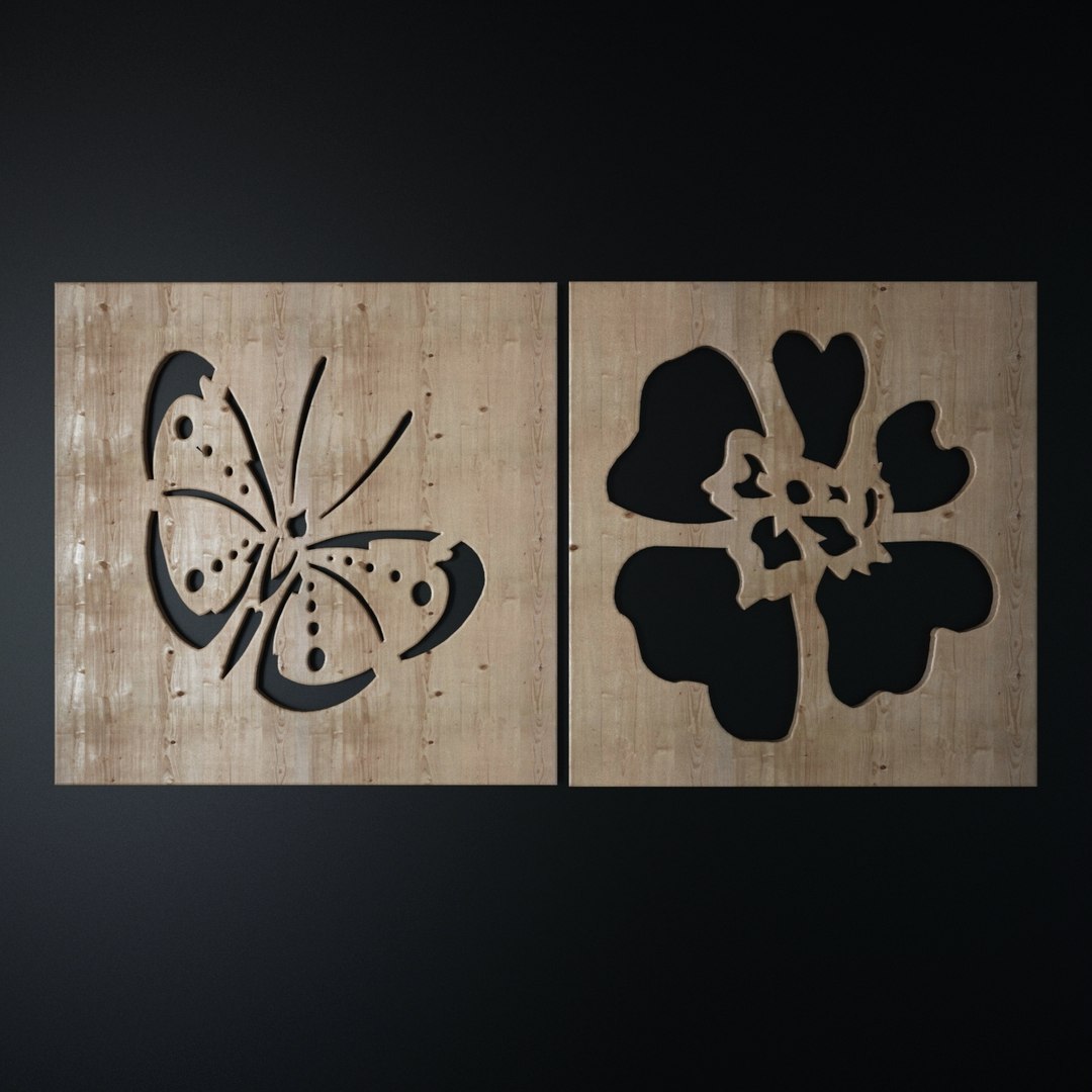 3d Model Decorative Laser Cutting Pattern