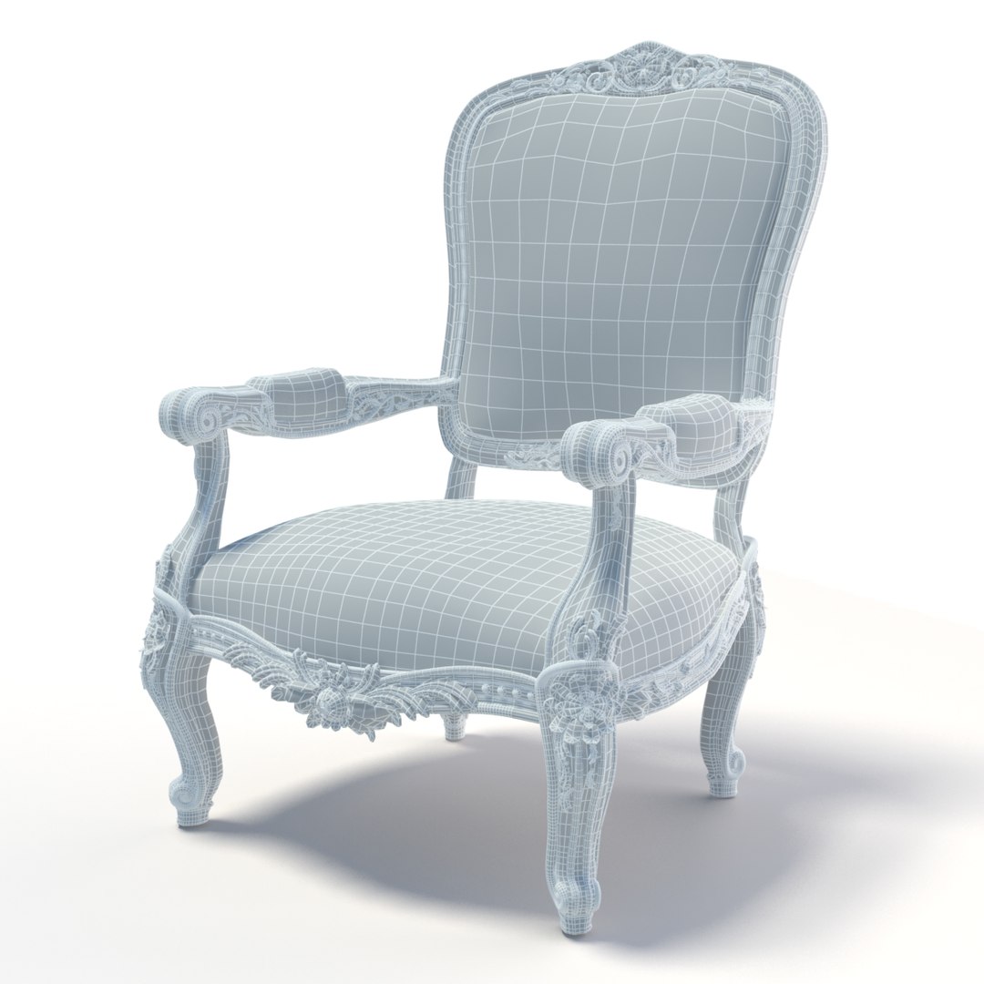 Antique Baroque Classic Chair 3D Model - TurboSquid 1339031