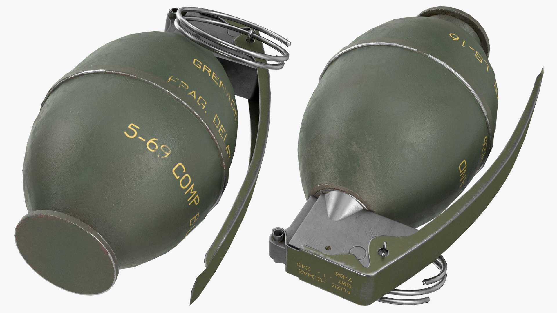 Grenades Collection 3D - TurboSquid 2160383