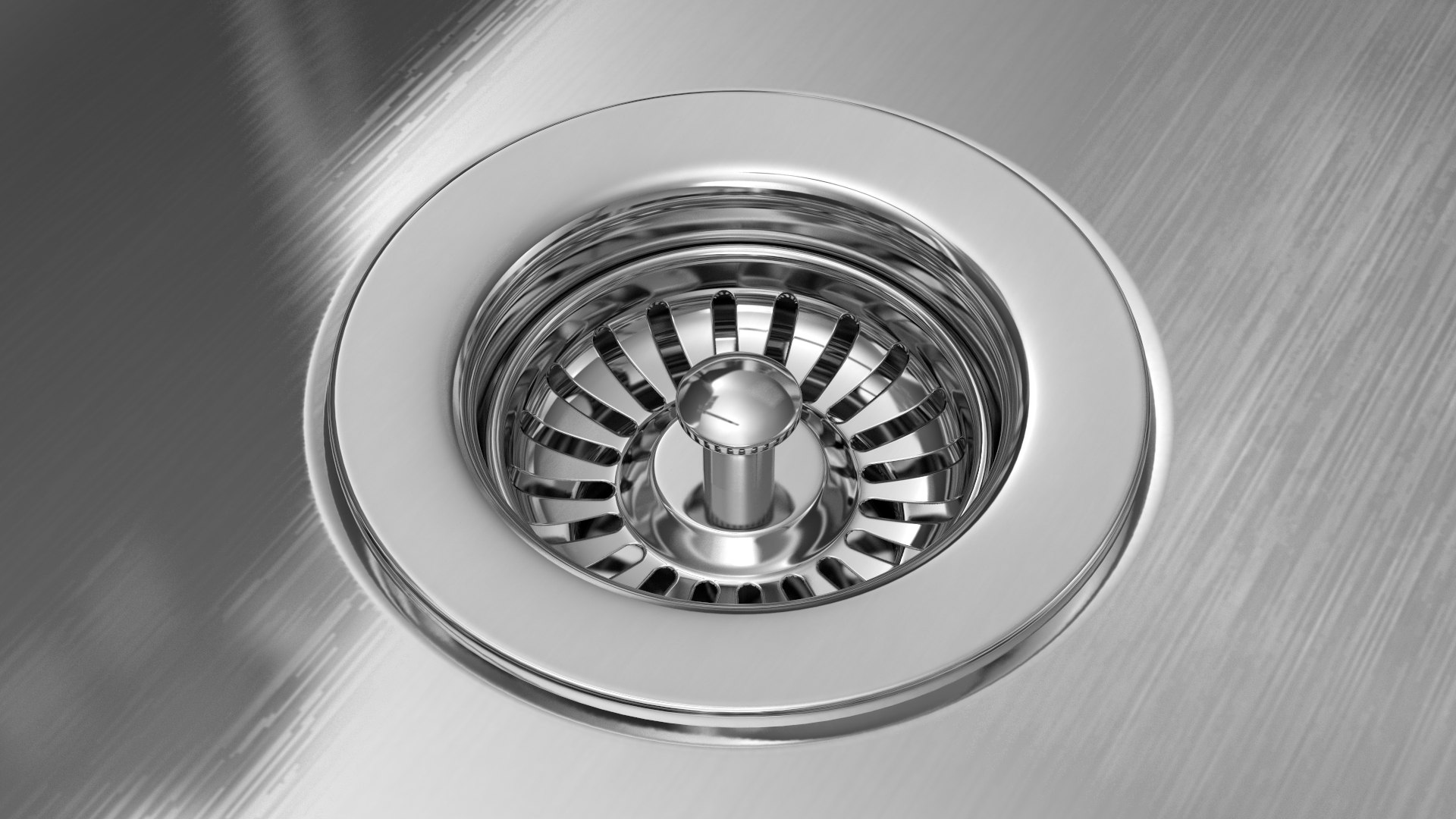 3D Single Bowl Square Inset Sink with Tap - TurboSquid 1739621