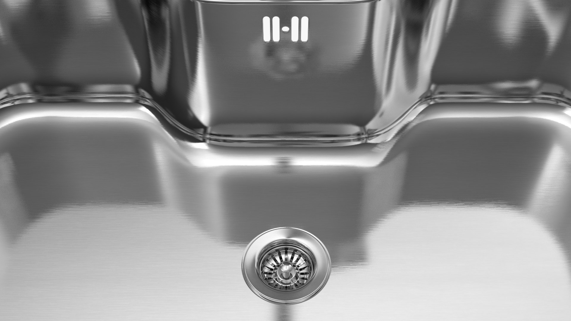 3D Single Bowl Square Inset Sink with Tap - TurboSquid 1739621