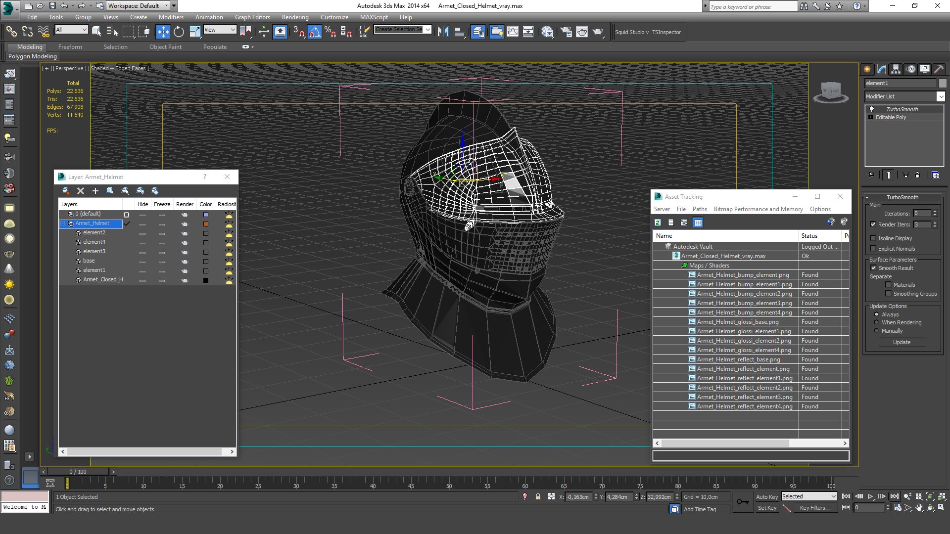 armet closed helmet max