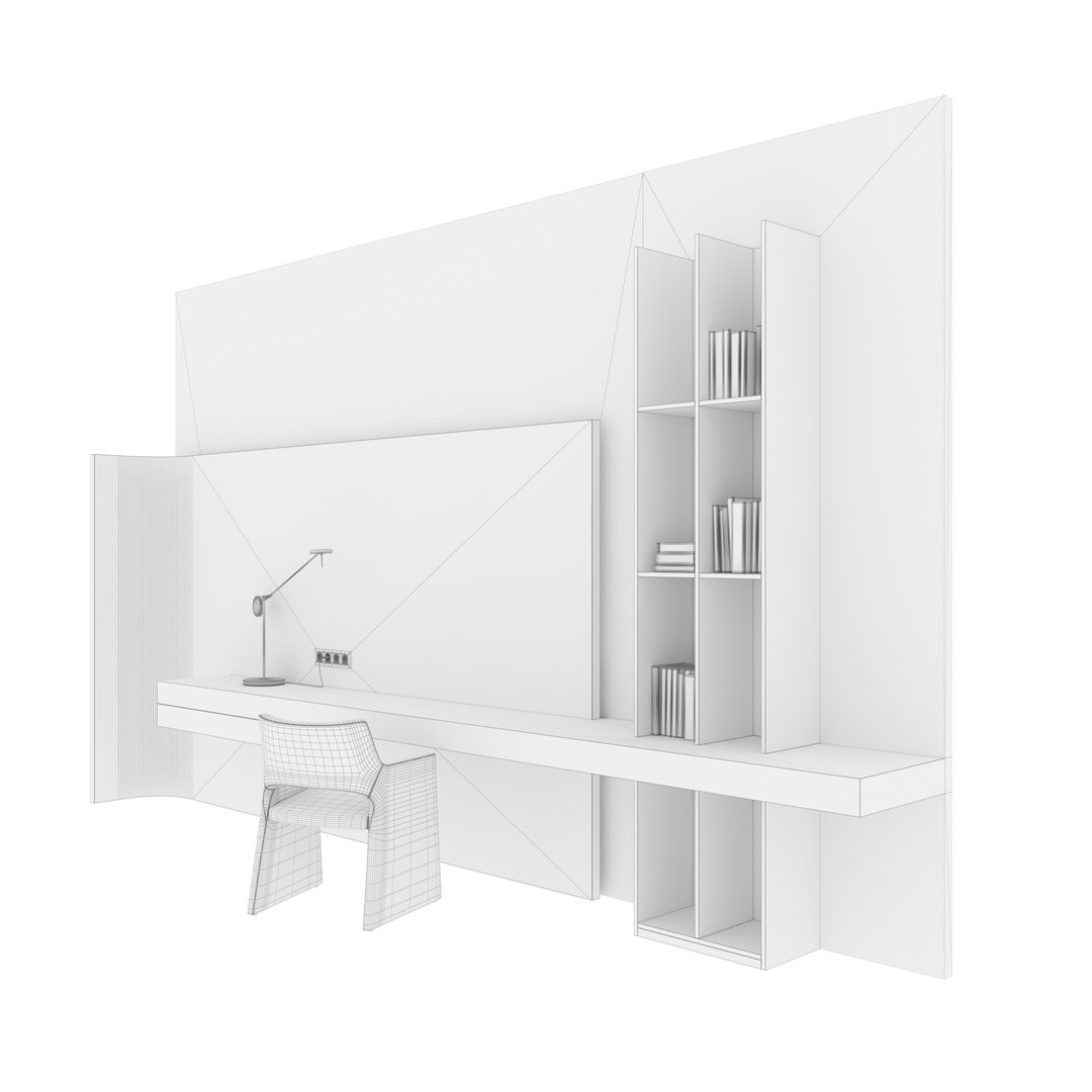 3D model Workplace set 06 - TurboSquid 2143424