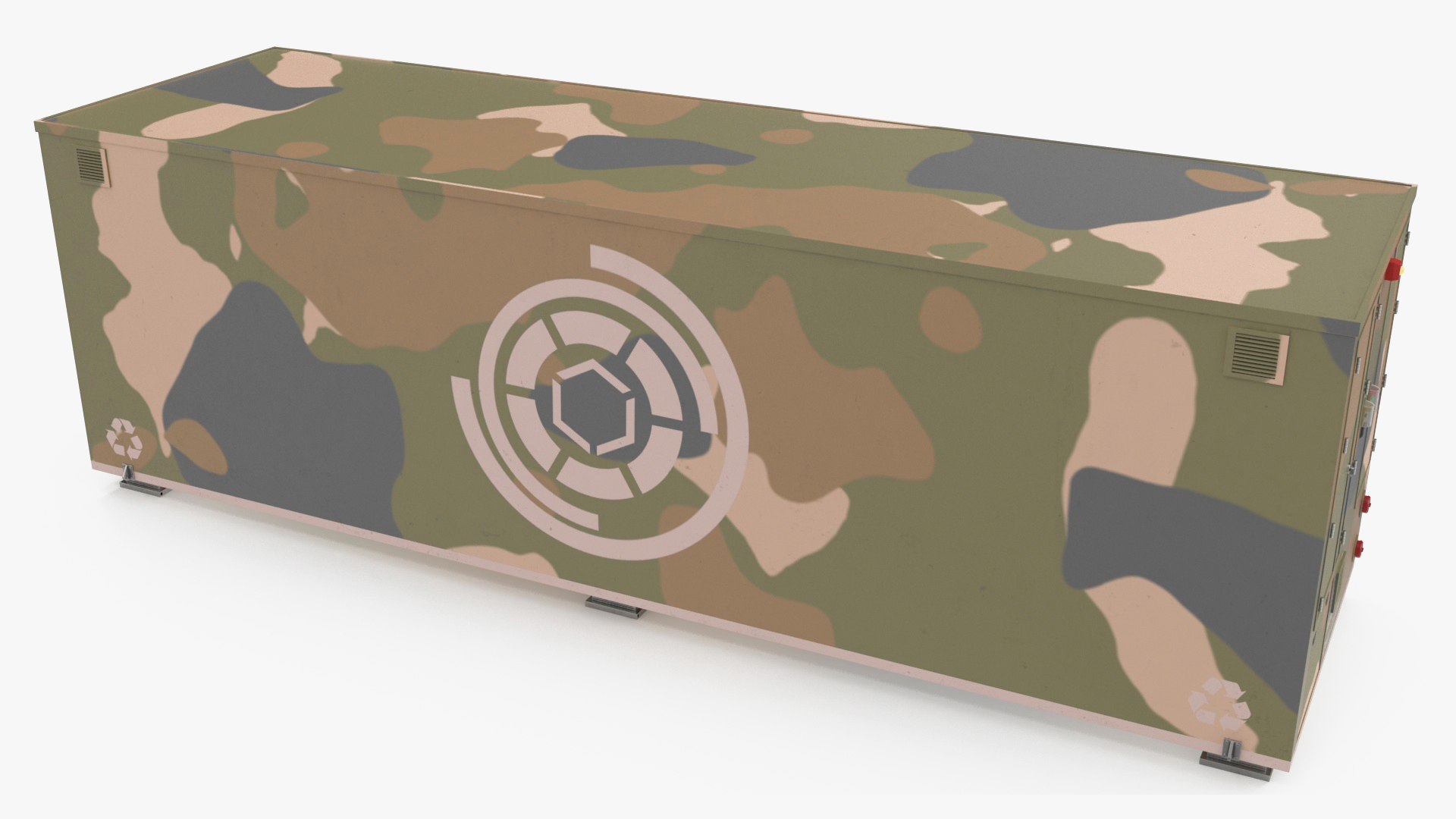 3D Military Containerized Data Center Simple Interior - TurboSquid 2155776