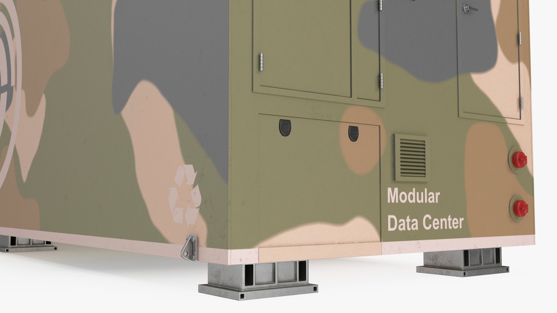3D Military Containerized Data Center Simple Interior - TurboSquid 2155776