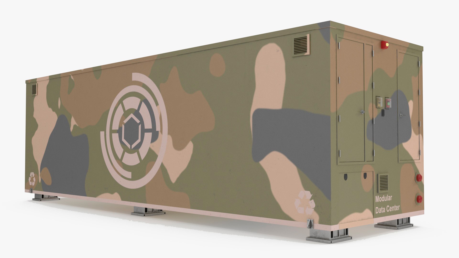 3D Military Containerized Data Center Simple Interior - TurboSquid 2155776