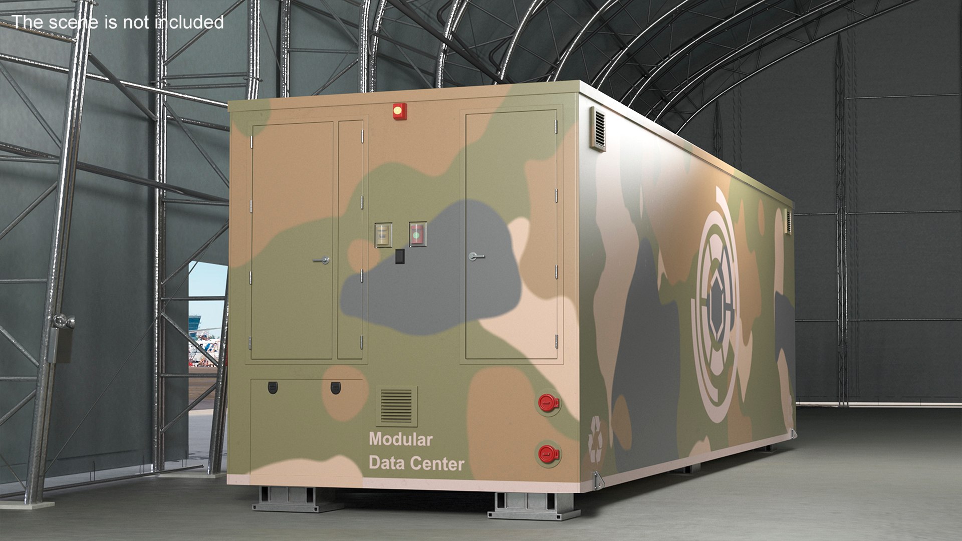 3D Military Containerized Data Center Simple Interior - TurboSquid 2155776