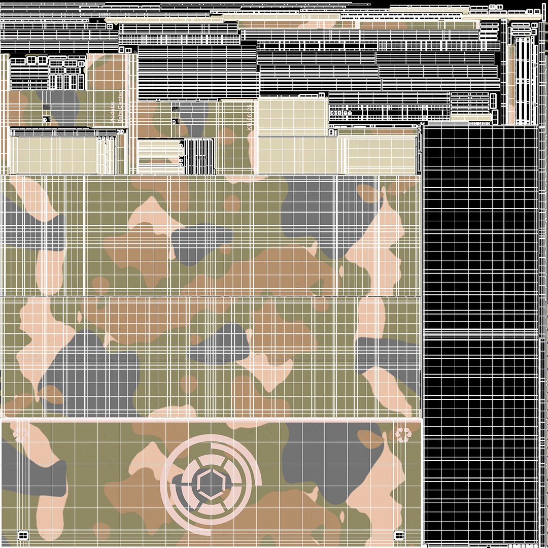 3D Military Containerized Data Center Simple Interior - TurboSquid 2155776