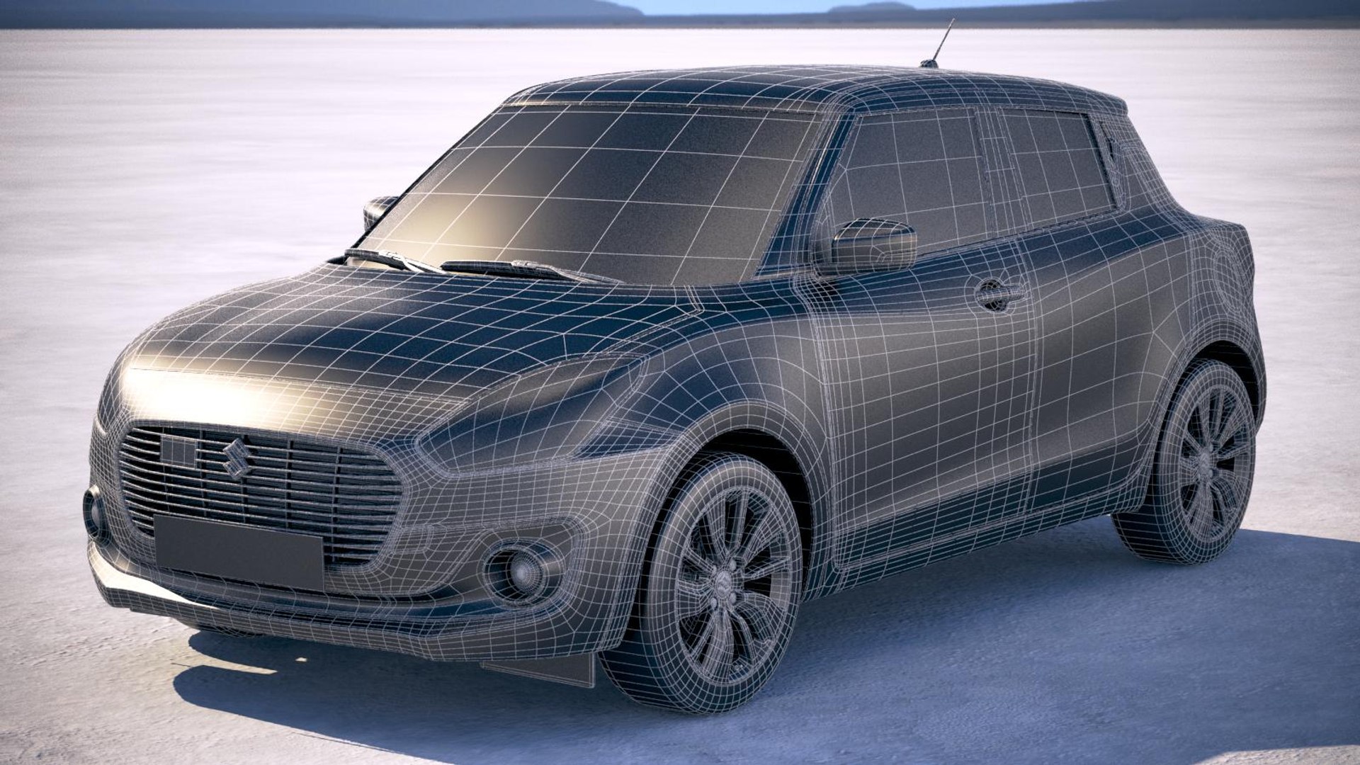 3d suzuki swift 2018 model