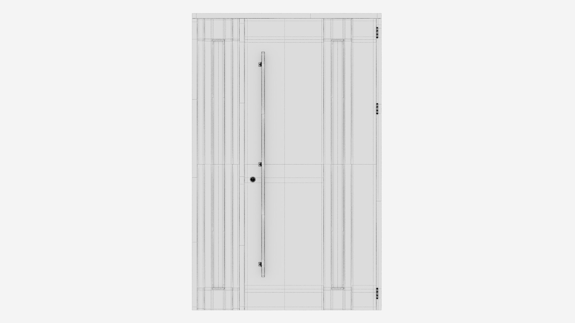 3D Aluminium Door 151 - TurboSquid 2032452
