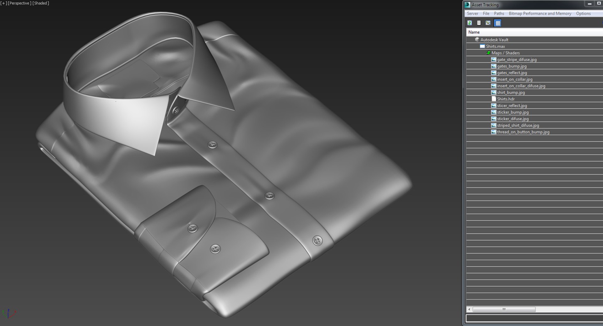 clothes shirt 3d model