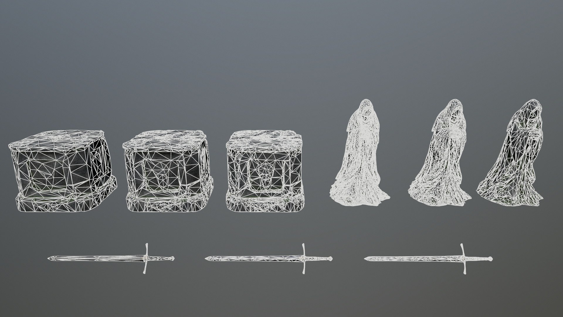 Ruin Set 3D - TurboSquid 2394900