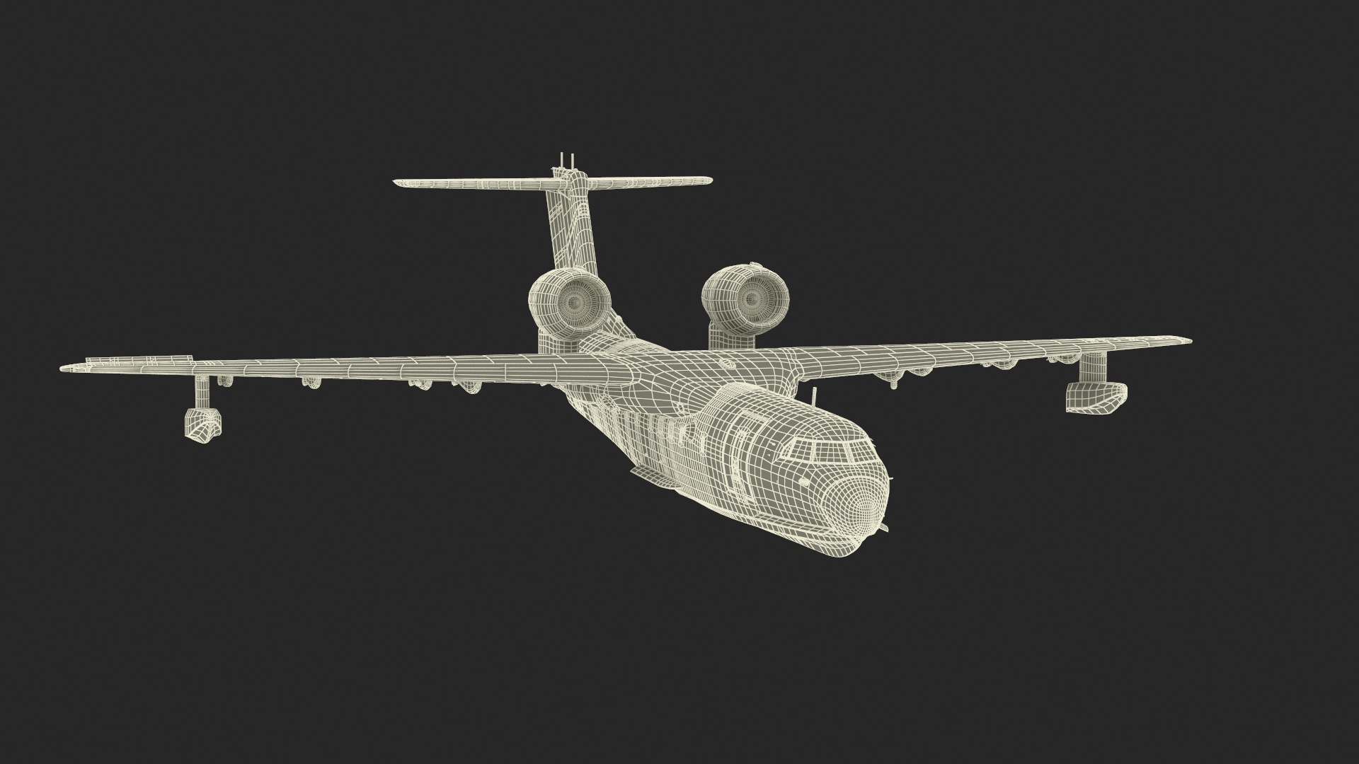 Beriev Be 200 Altair Aircraft Rigged For Maya 3D Model - TurboSquid 2307475