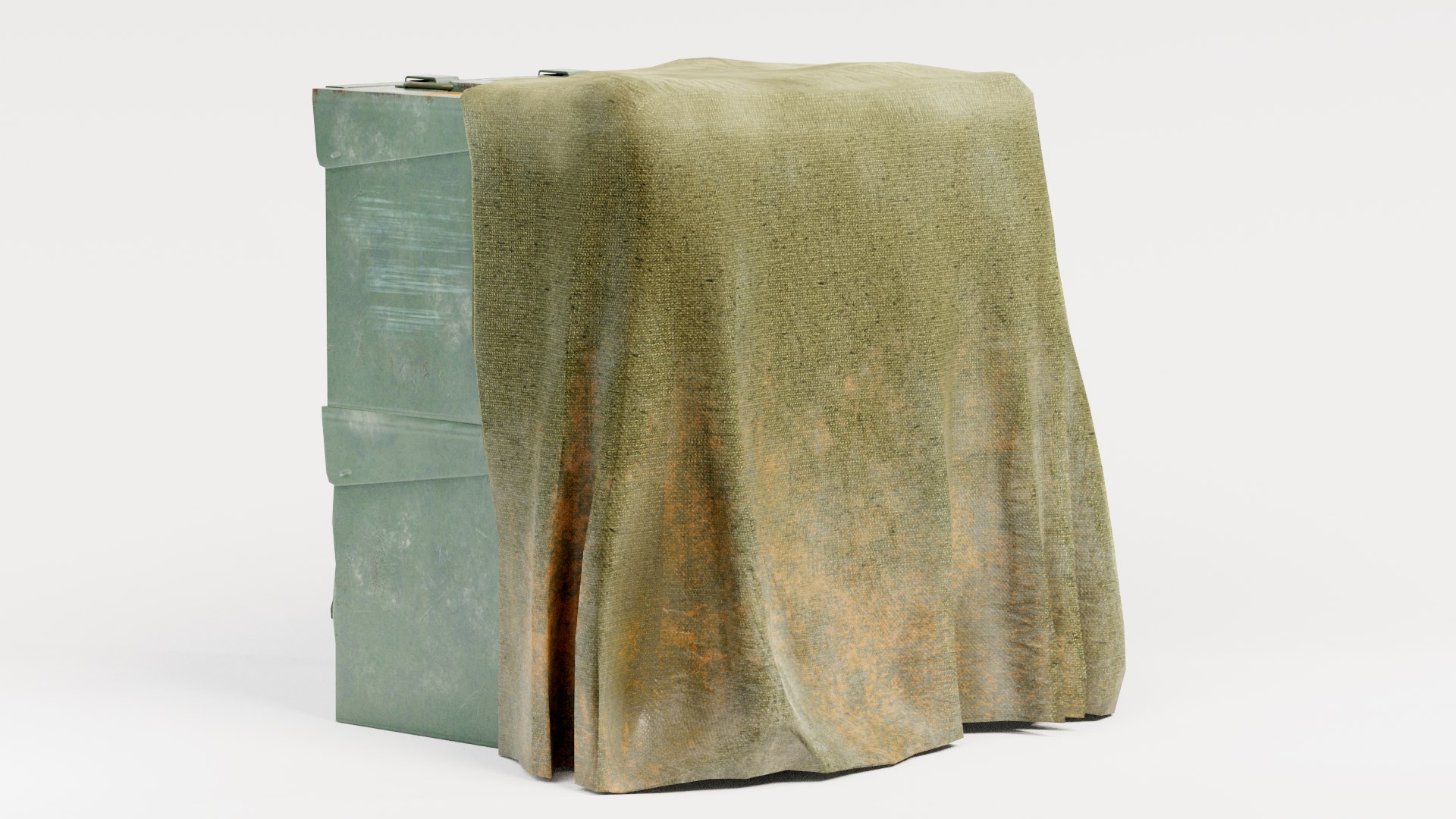 Millitary Ammoboxes Of Ammunition Covered With Awning Yk1 Model ...