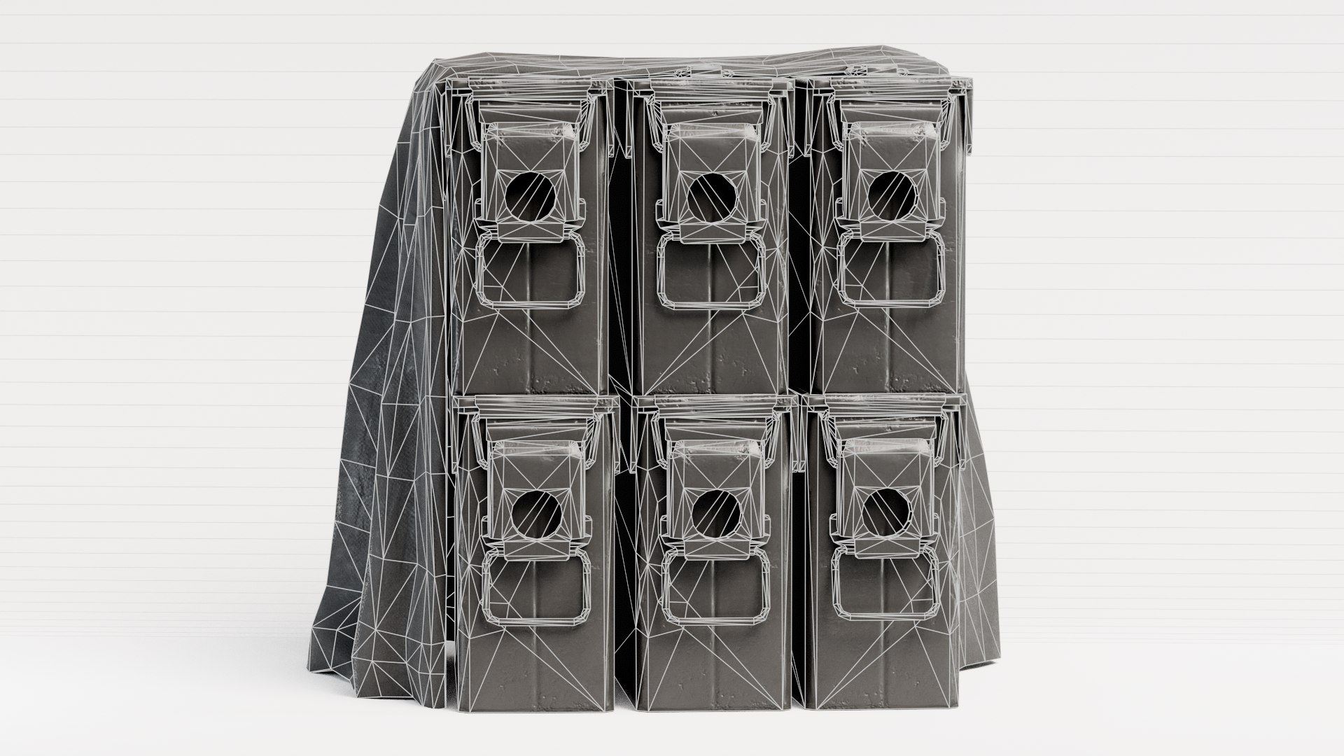 Millitary Ammoboxes Of Ammunition Covered With Awning Yk1 Model ...