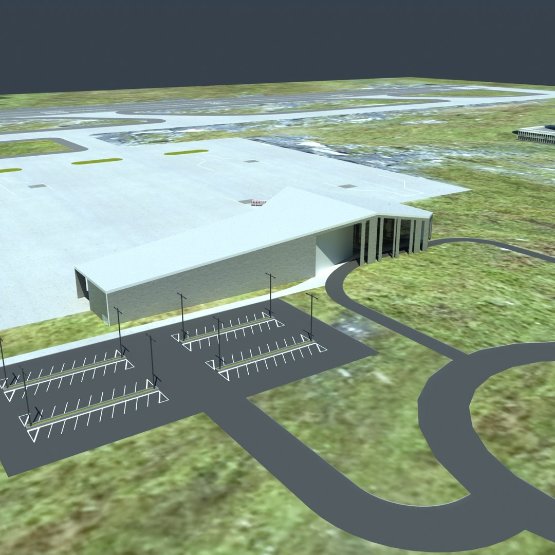 small airport 3d max