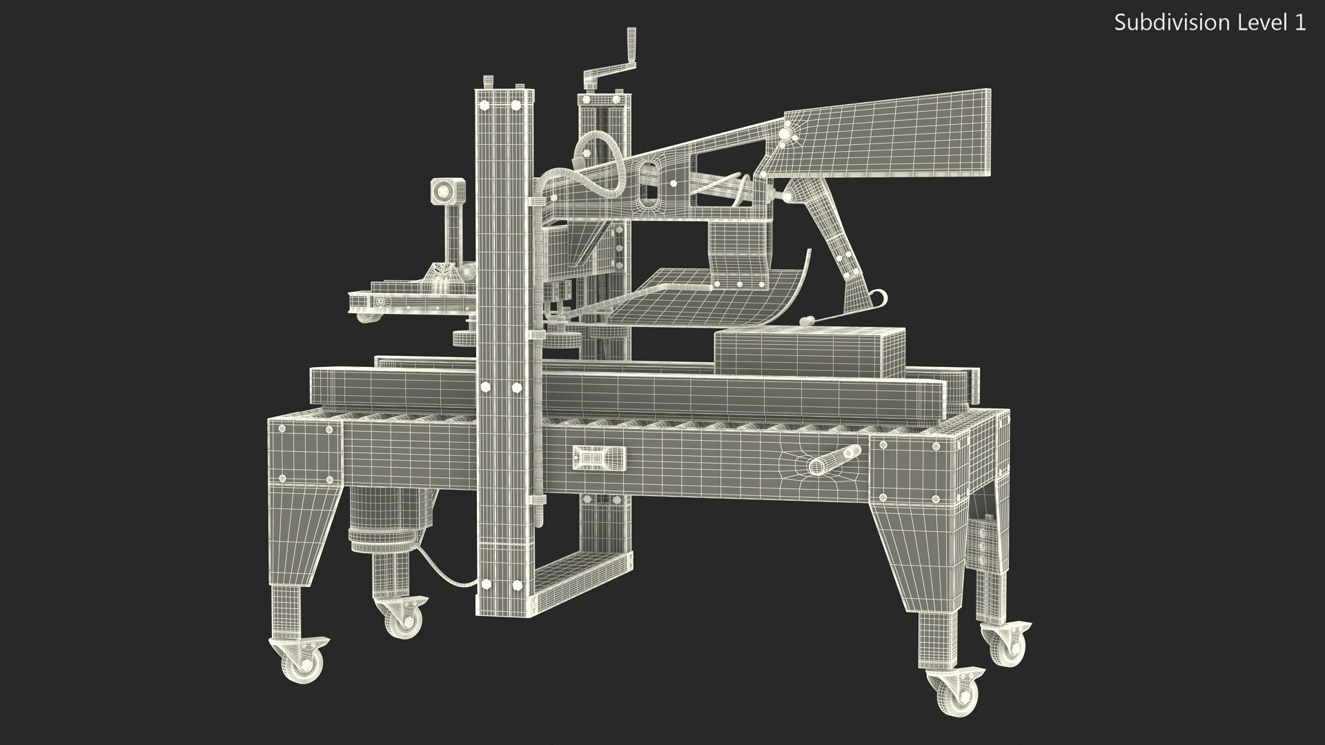 Carton Box Packing Machine Blue Rigged For Cinema 4D Model - TurboSquid ...