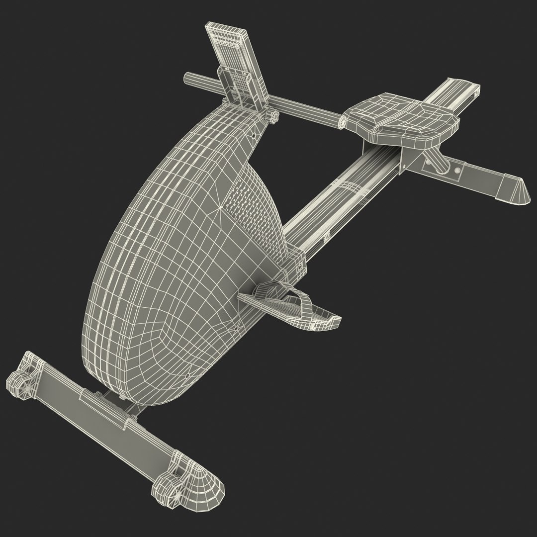 3d rowing machine generic model