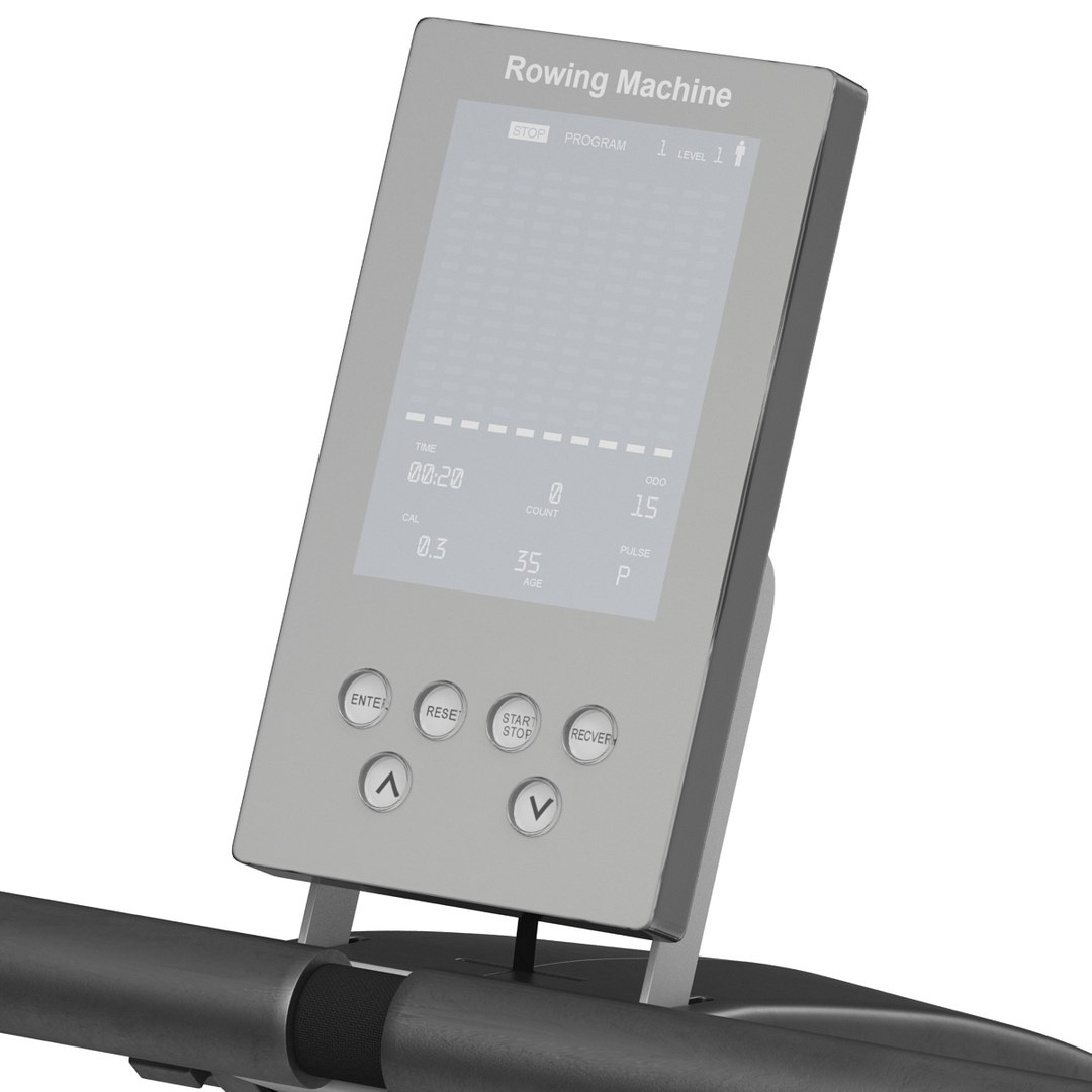 3d rowing machine generic model
