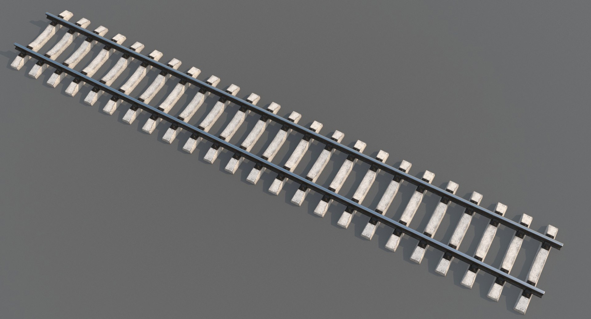 Railway Rails 3d Model