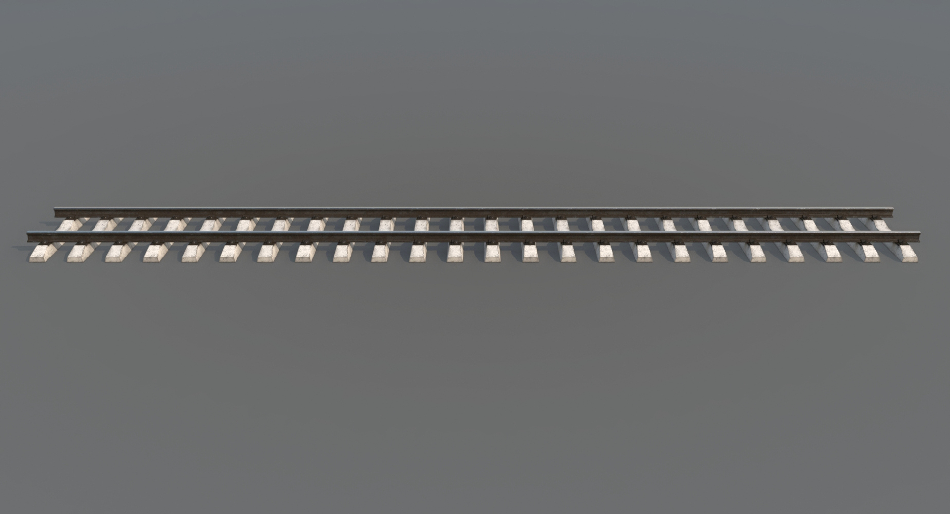 Railway Rails 3d Model