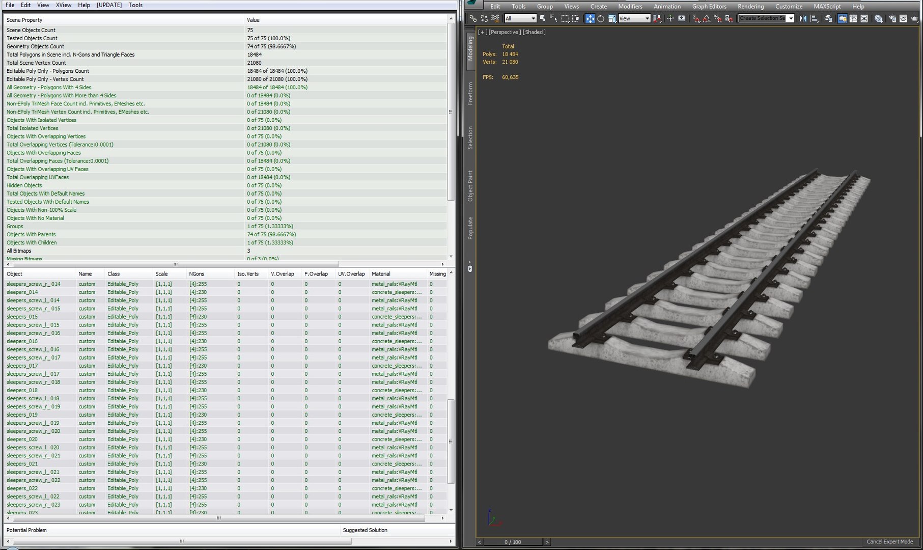 Railway Rails 3d Model