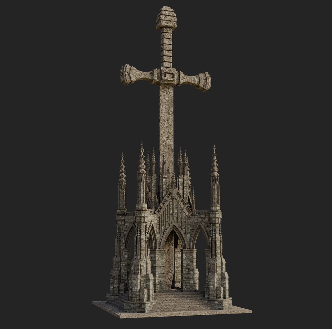 3D Sword Ancient Temple - TurboSquid 2214864