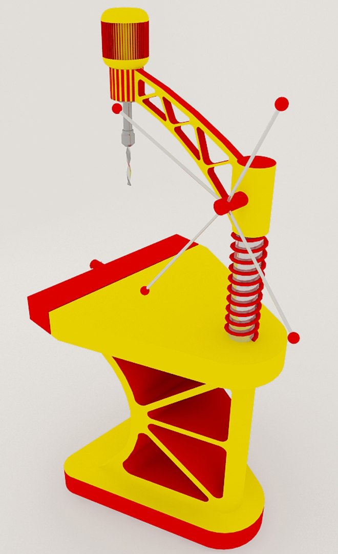 Drilling Machine 3d Model