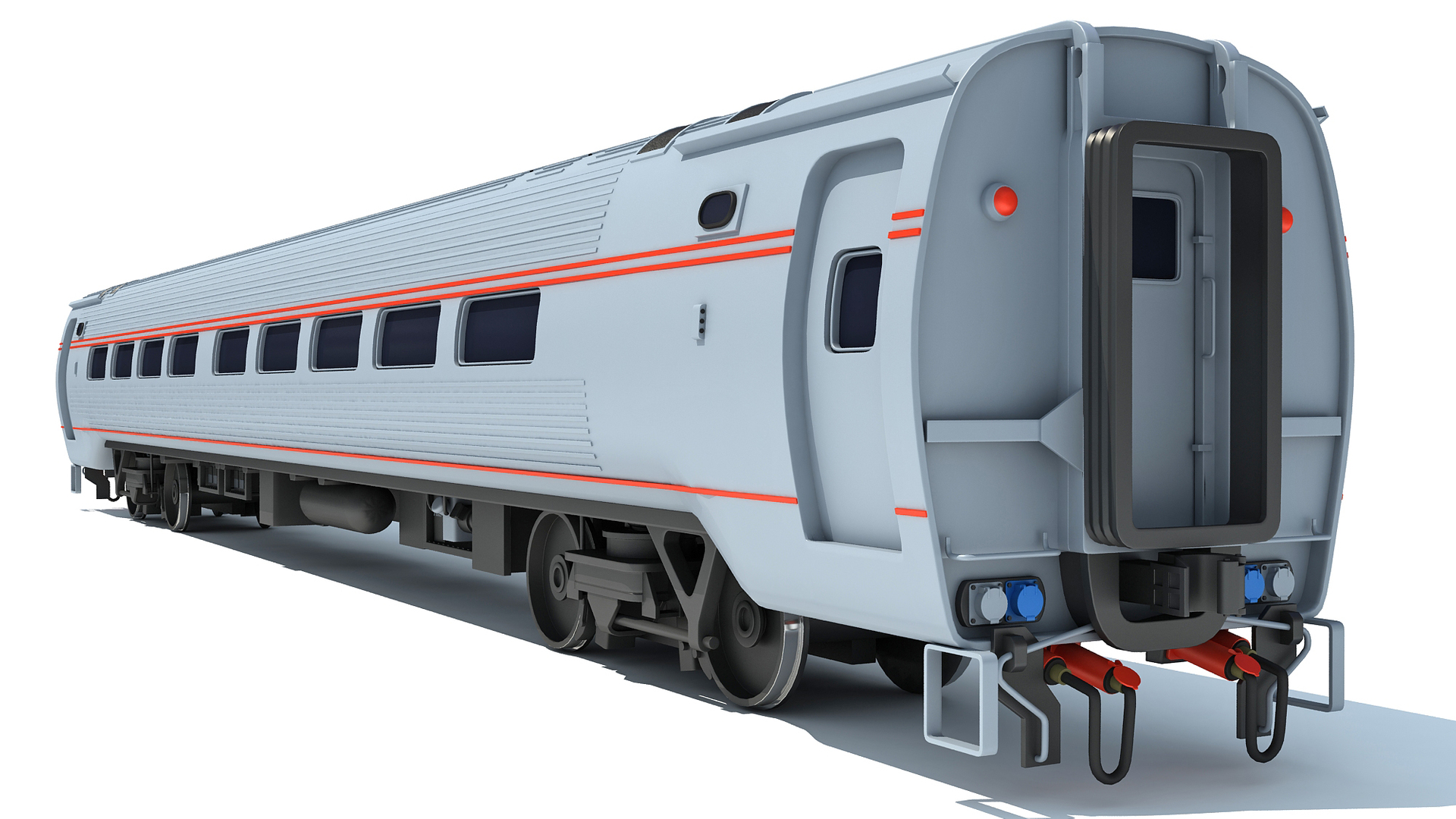 Passenger car train 3D model - TurboSquid 1681371