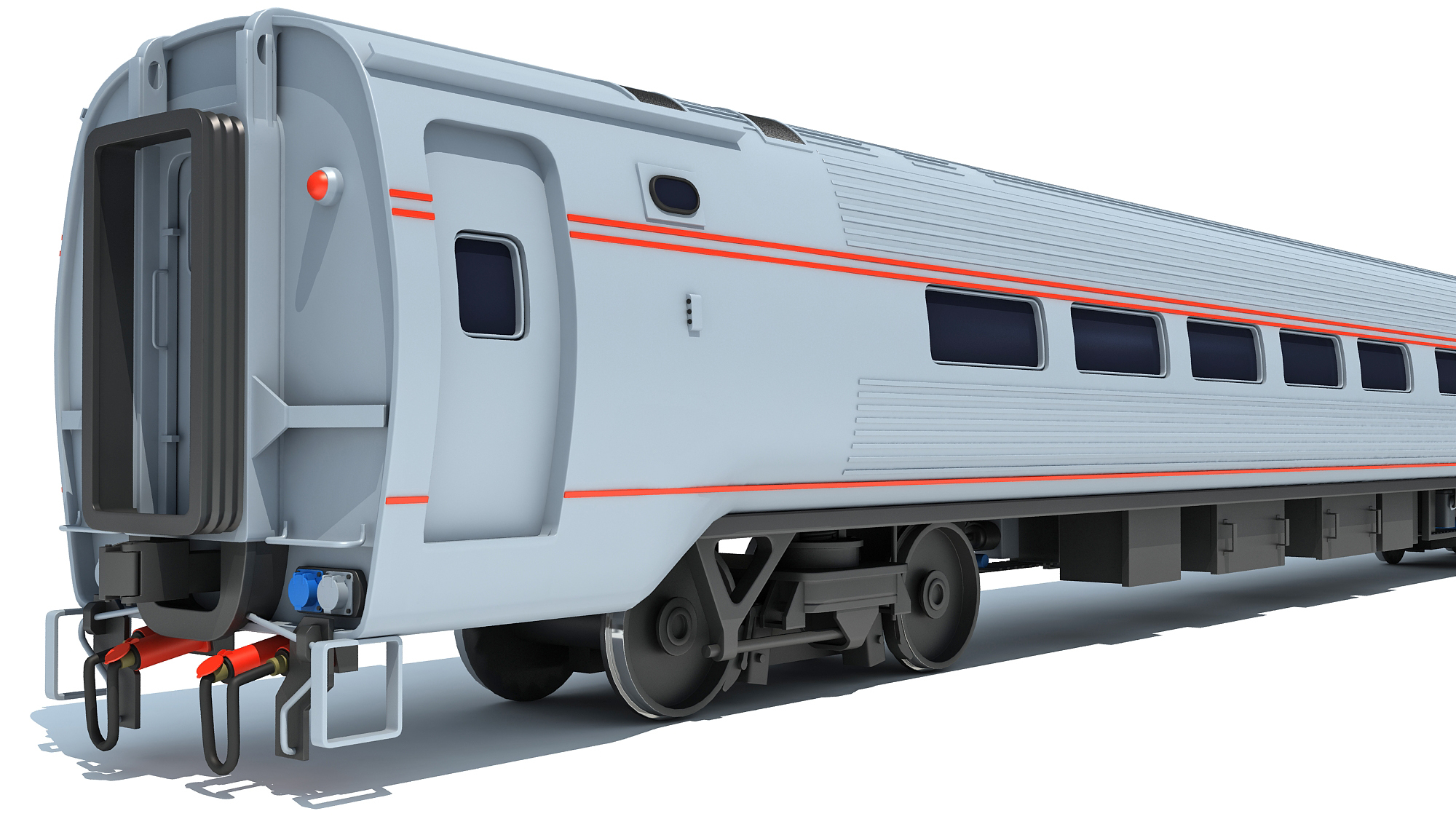 Passenger car train 3D model - TurboSquid 1681371