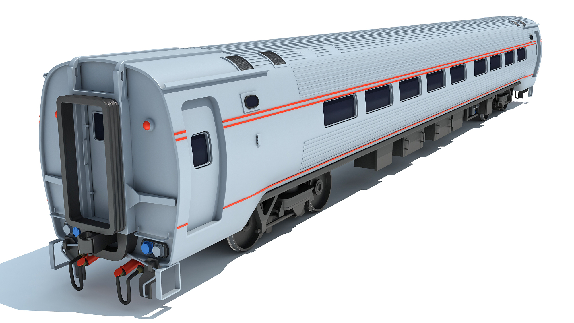 Passenger car train 3D model - TurboSquid 1681371
